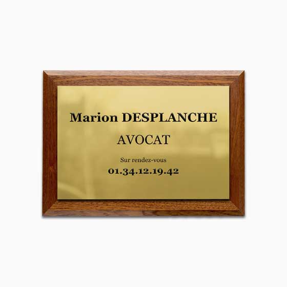 Support plaque professionnelle | Exaplac
