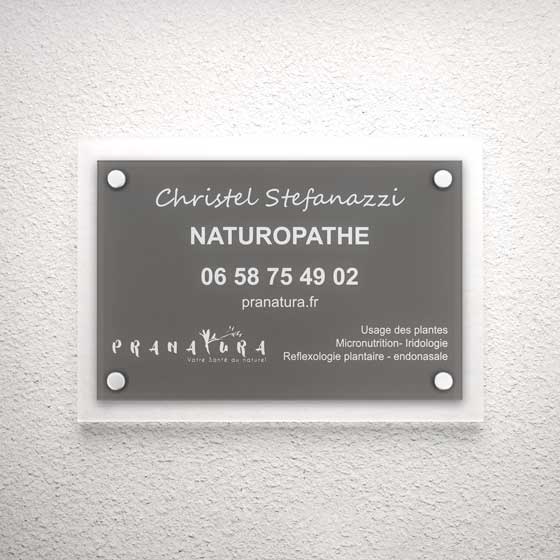 Support plaque professionnelle | Exaplac